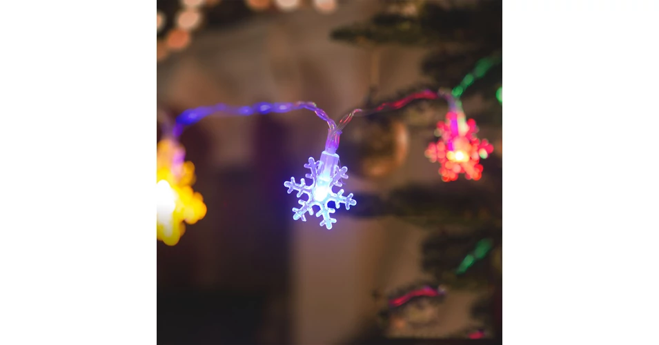 Family LED fényfüzér jégkristály 2,3 m 20 LED multicolor 3xAA 58215