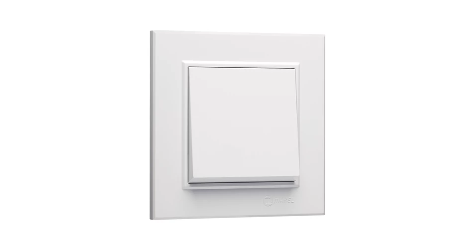 Makel Karea egypólusú kapcsoló (101) kerettel fehér 56001101