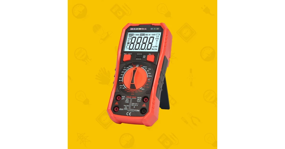 Maxwell Digitális multiméter hőmérséklet és kapacitásmérő funkcióva ...