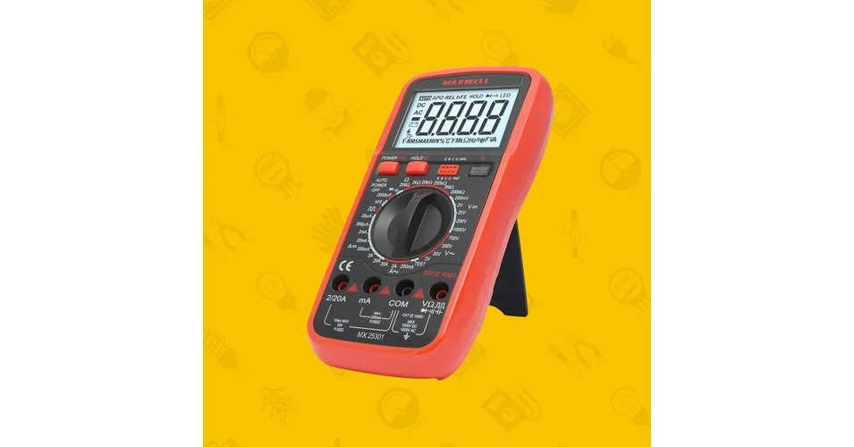 Maxwell Digitális multiméter jelalak független „True RMS” méréssel 25301