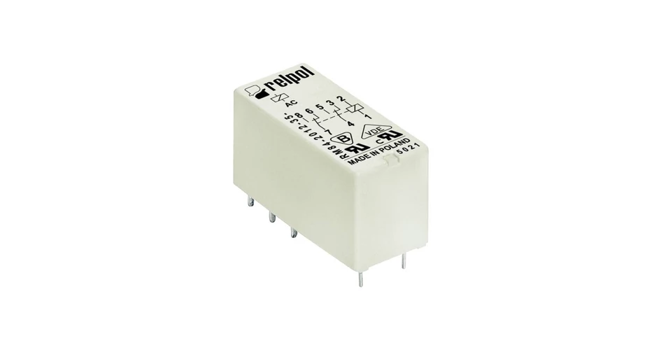 Relpol miniatűr relé 24V AC 8A 2CO RM84-2012-35-5024