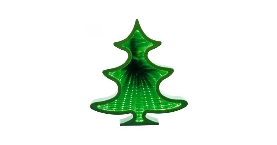 Somogyi karácsonyfa dísz LED fenyő tükrös